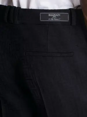 Balmain Darted Wool Trousers