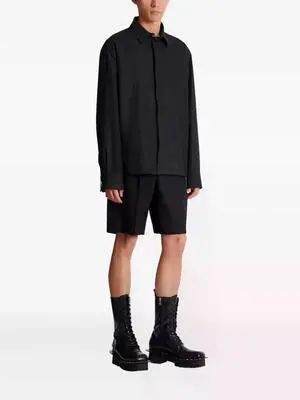 Balmain Long-sleeve Concealed-fastening Shirt