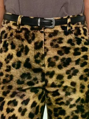 Ba&sh Animal-print Trousers - Brown