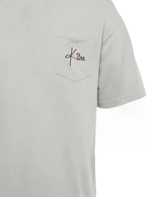 Kiton Crew-neck Logo-embroidery T-shirt