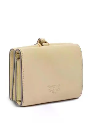 Pinko Logo Leather Wallet - Yellow