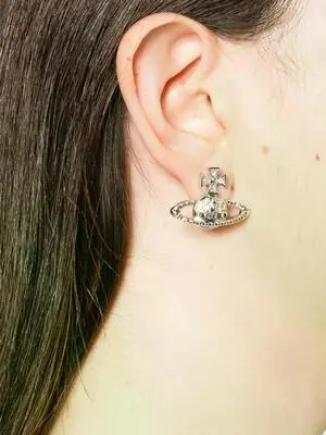 VIVIENNE WESTWOOD Mayfair Crystal Earrings - Silver