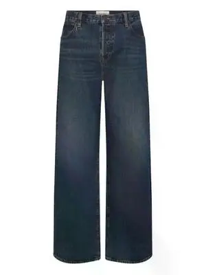 FRAME Wide-leg Trousers - Blue