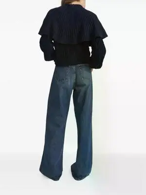 FRAME Wide-leg Trousers - Blue