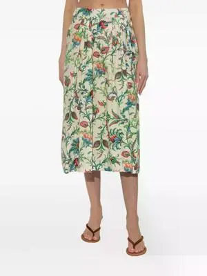 Etro Floral-pattern Midi Skirt
