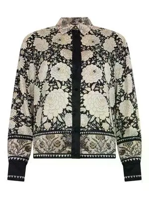 Roberto Cavalli Floral Print Shirt - Neutrals
