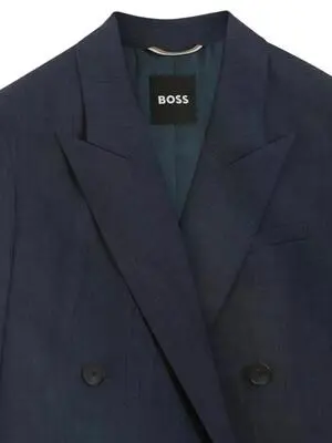 BOSS Double-breasted Blazer With Flap Pockets