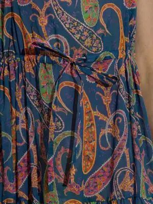 Etro Paisley-pattern Maxi Dress - Blue