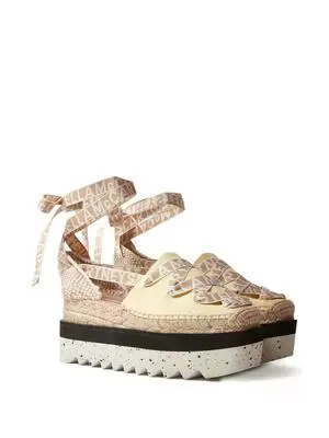 Stella McCartney 80mm Platform Ribbon Detail Espadrilles
