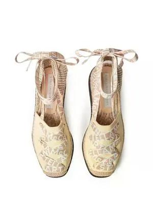 Stella McCartney 80mm Platform Ribbon Detail Espadrilles