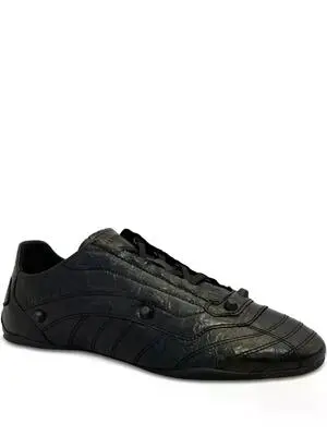 Balenciaga Textured-leather Sneakers - Black