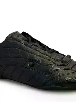 Balenciaga Textured-leather Sneakers - Black