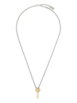 Vetements Key Pendant Necklace - Silver