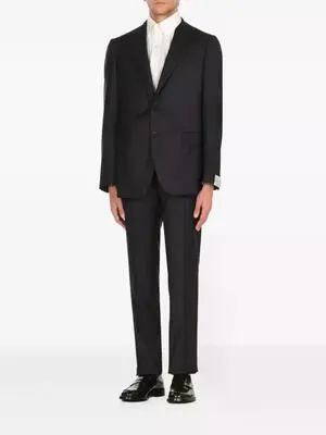 Caruso Single-breasted Suit - Blue