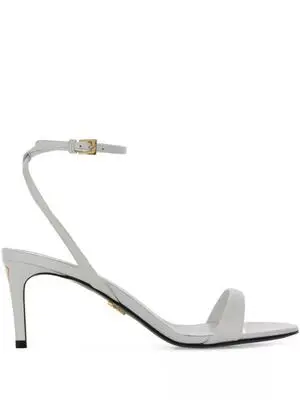 Prada Leather Buckled Sandals - White