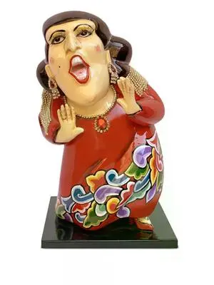 TOMS DRAG Opera Singer Embellished Home Decor - Red