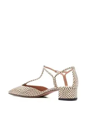 AQUAZZURA Patterned T-strap Pumps