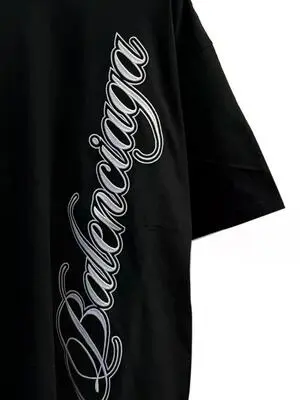 Balenciaga Logo-detail T-shirt - Black
