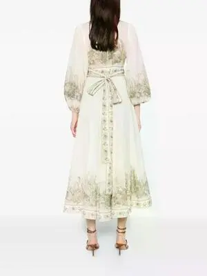 Zimmermann Floral Print V-neck Dress