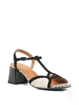 Chie Mihara Lipika T-strap Sandals - Black