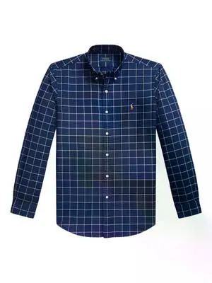 Polo Ralph Lauren Logo-embroidered Oxford Shirt - Blue
