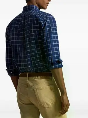 Polo Ralph Lauren Logo-embroidered Oxford Shirt - Blue