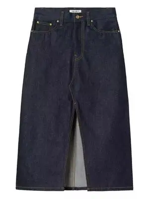 Carhartt Work In Progress Brandon Front-slit Skirt - Blue
