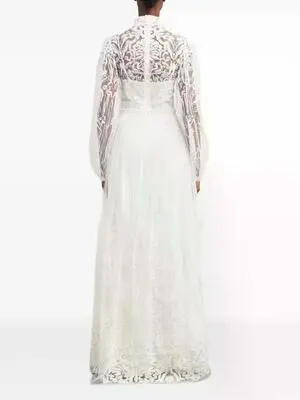Zuhair Murad Lace Pattern A-line Gown