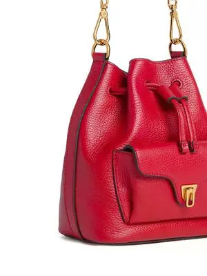 COCCINELLE Beat Generation Grained-leather Bucket Bag - Red
