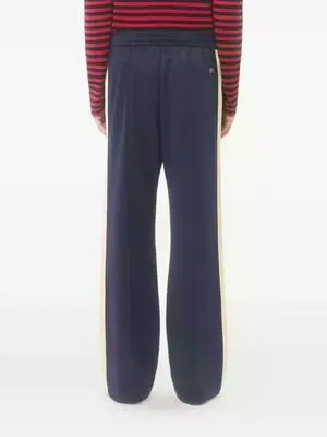 Valentino Garavani Logo-patch Side-bands Track Pants - Blue