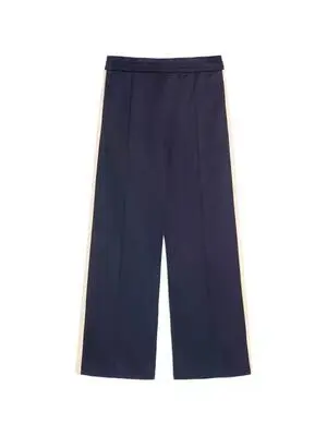 Valentino Garavani Logo-patch Side-bands Track Pants - Blue