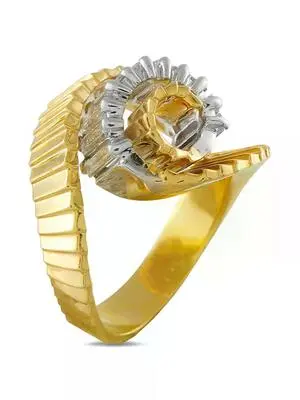 JOSS HESS 18k Yellow Diamond Swirl Ring - Gold