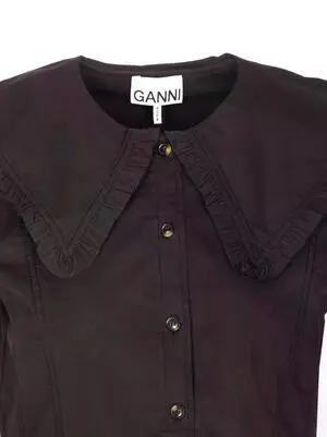 GANNI Ruffled Button Shirt