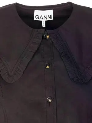 GANNI Ruffled Button Shirt