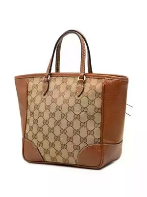 Gucci Gg Canvas Bree Satchel - Brown