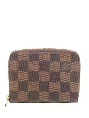 LOUIS VUITTON 2018 Damier Ebene Zippy Coin Pouch - Brown
