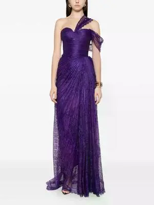 IRIS SERBAN Eleria Draped Maxi Dress