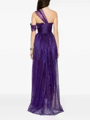 IRIS SERBAN Eleria Draped Maxi Dress