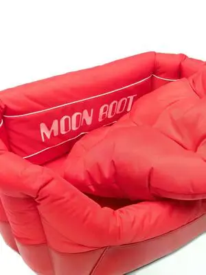 Moon Boot X Poldo Dog Couture Logo Print Dog Bed - Red