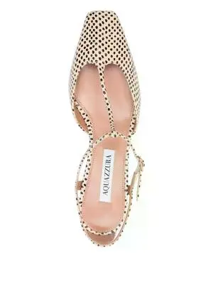 AQUAZZURA Patterned T-strap Pumps