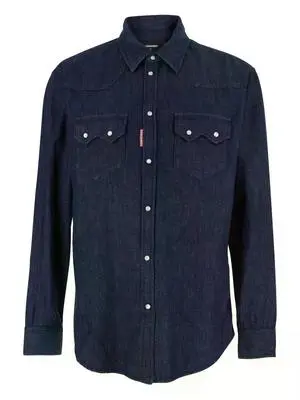 Dsquared2 Patch-pocket Denim Shirt - Blue