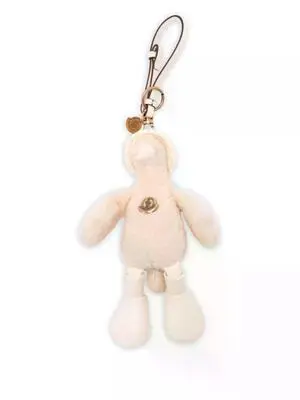 Moncler Monduck Textured Keyring - Neutrals