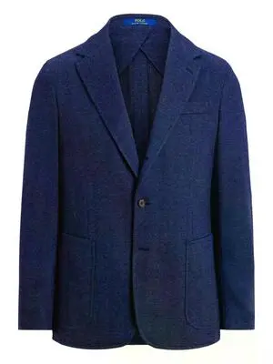 Polo Ralph Lauren Herringbone-pattern Blazer - Blue