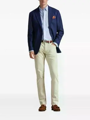 Polo Ralph Lauren Herringbone-pattern Blazer - Blue