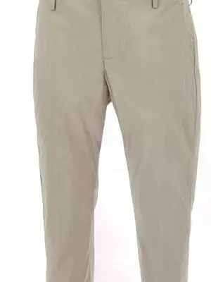 DONDUP Turn-up Cotton-blend Tapered Trousers - Neutrals