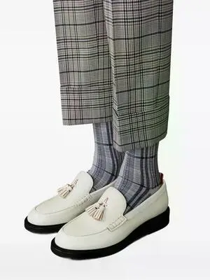 Thom Browne Pebble Grain Leather Tassel Loafers - Neutrals