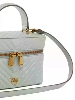 Pinko Chevron Quilted Leather Mini Bag