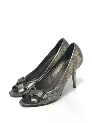 Burberry Peep-toe Heeled Pumps