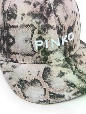 Pinko Animal-print Baseball Cap