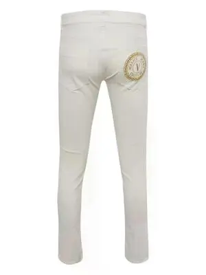 Versace Logo-embroidered Jeans